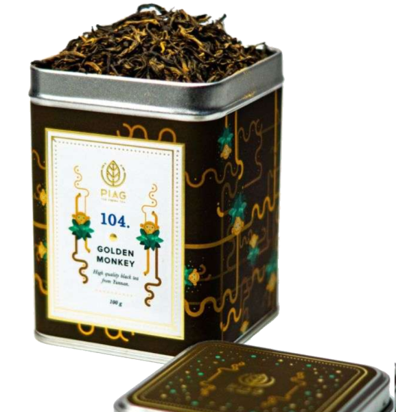 Piag Tea Golden Monkey N°104 herbata czarna 100 g + puszka - Kultura Smaku