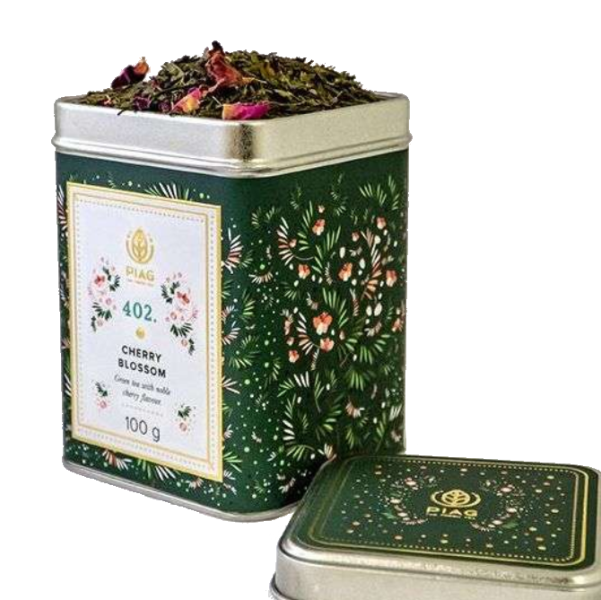 Piag Tea Cherry Blossom N°402 zielona herbata z kwiatami wiśni 100 g ...