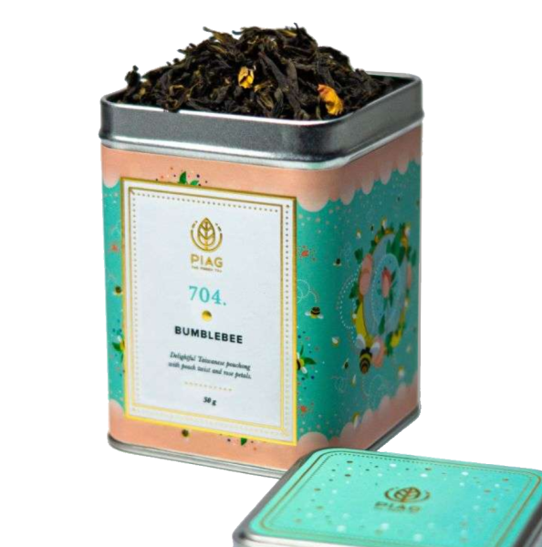 Piag Tea BumbleBee N°704 herbata oolong kwiatowo-owocowa 50 g + puszka ...