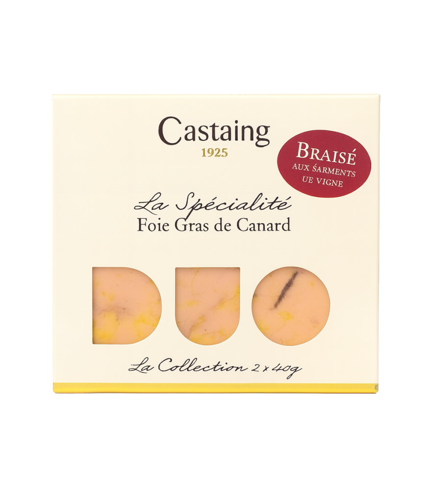 Castaing Specialty of duck liver braiser in wine shoots sc 2x40g ...