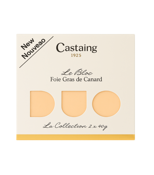 Castaing Block Duck Liver Fois Gras 2 slices francuska kacza wątroba ...