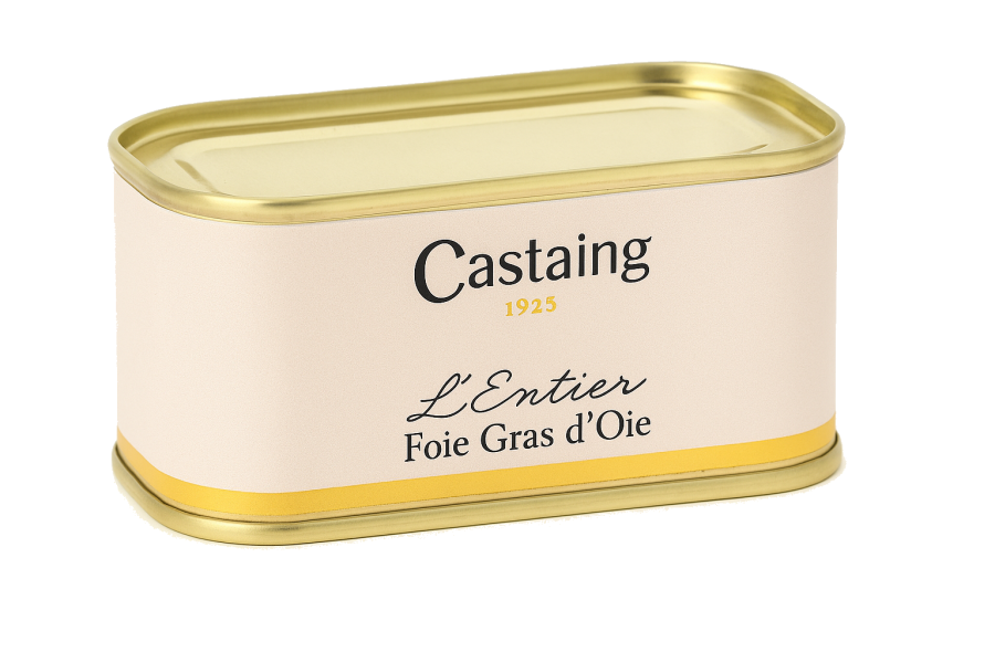 Castaing Whole goose liver tin 130g - cała gęsia wątroba - Kultura Smaku
