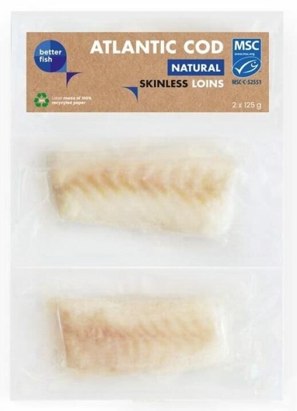 Better Fish Dorsz Atlantycki Msc Polędwica Bez Skóry Mrożona 250g ...