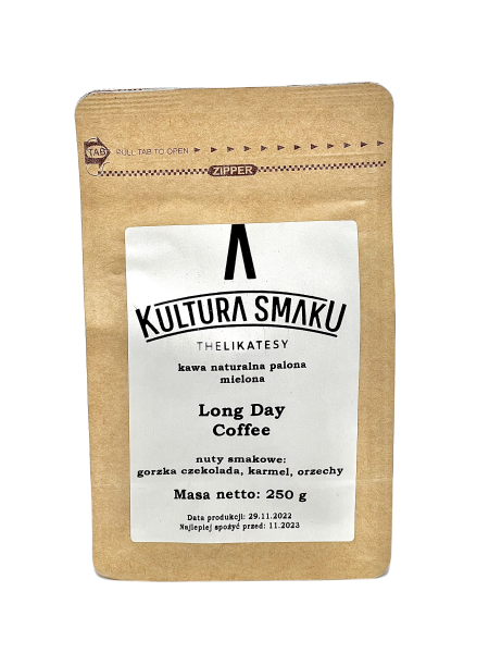 Kultura Smaku Long Day Coffee kawa naturalna mielona 250g - Kultura Smaku