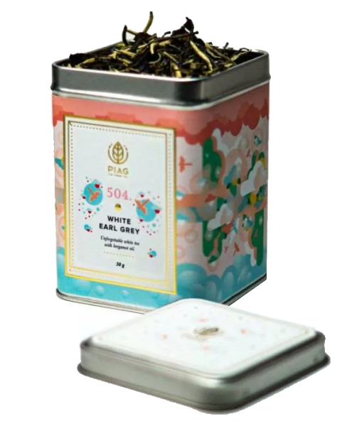 Piag Tea White Earl Grey N°504 biała herbata Earl Grey z bergamotką 50 ...